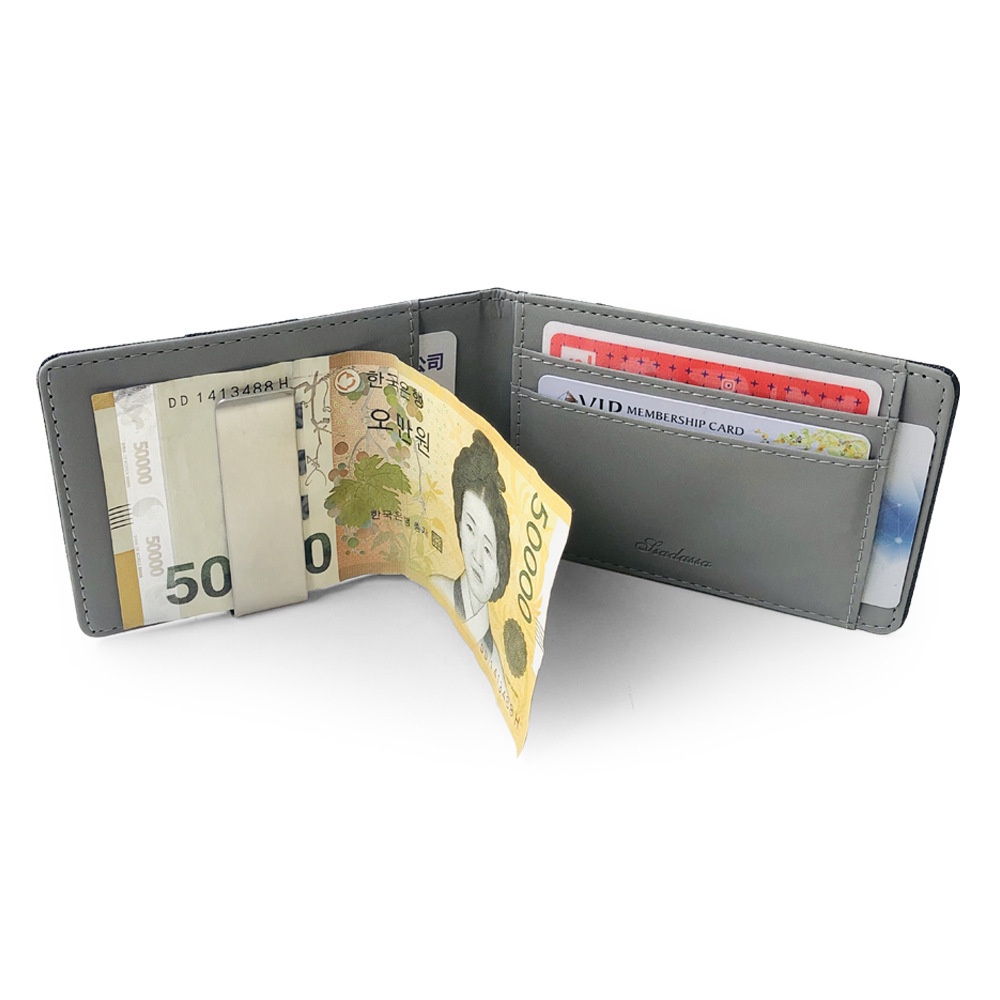 TC BW-011 Metal Clip Slim Wallet Card Holder Metal Money Clip ...