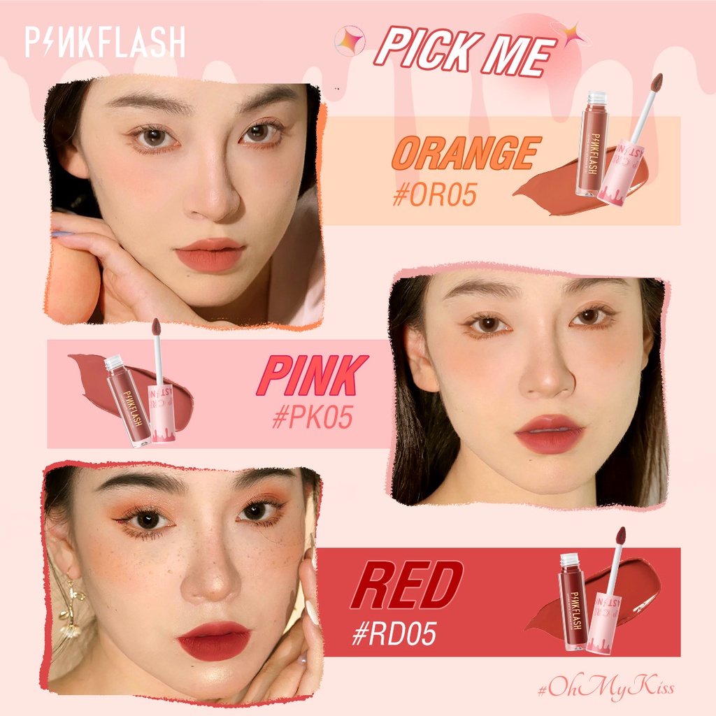 PINKFLASH PF-L01 Melting Lasting Matte Lip Cream Lipstick Matte ...
