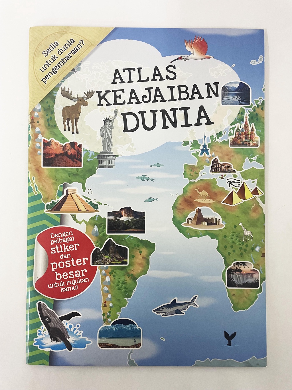 Atlas Keajaiban Dunia Buku Aktiviti & Stiker Fakta Menarik Ilustrasi ...