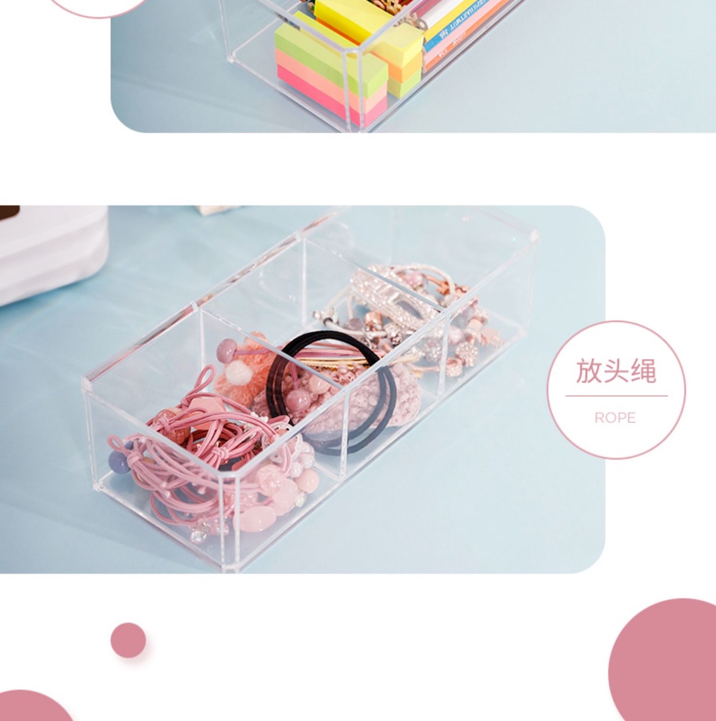 Stationary Organizer Storage Box Divider Home Office Desk Multi Layer ...