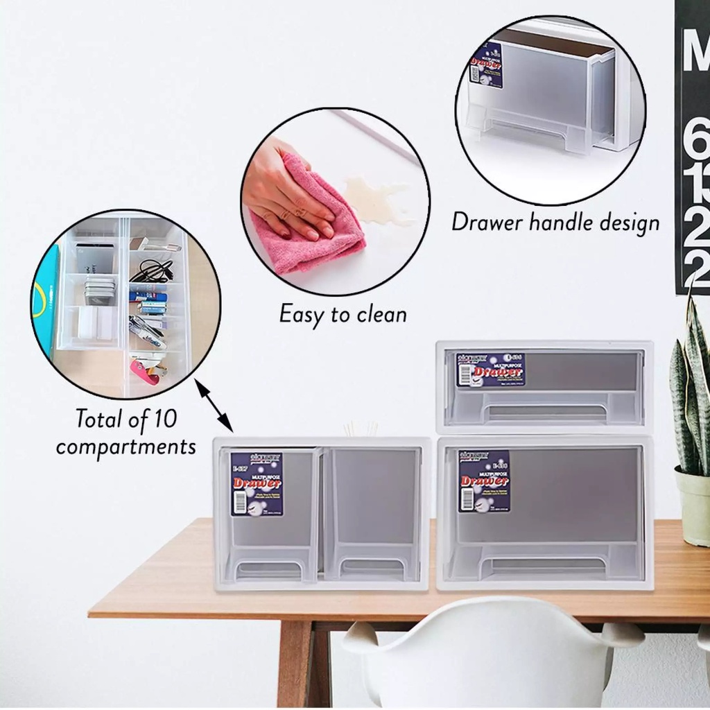 MAXEKO 🕊 Elianware Laci Pejabat Moden yang Elegan Kotak Penyimpanan ...