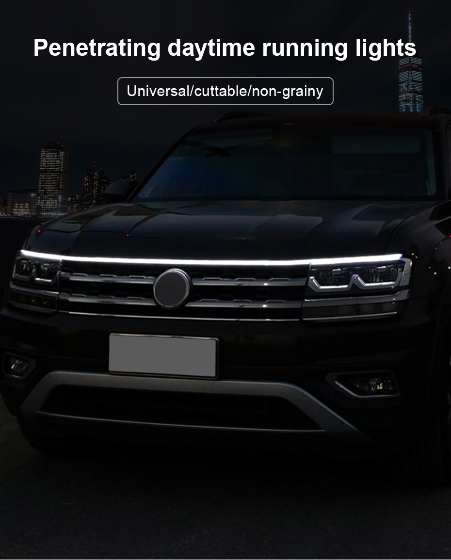 SEAMETAL LED Car Light Start-Scan LED Daytime Running Light Strip ...