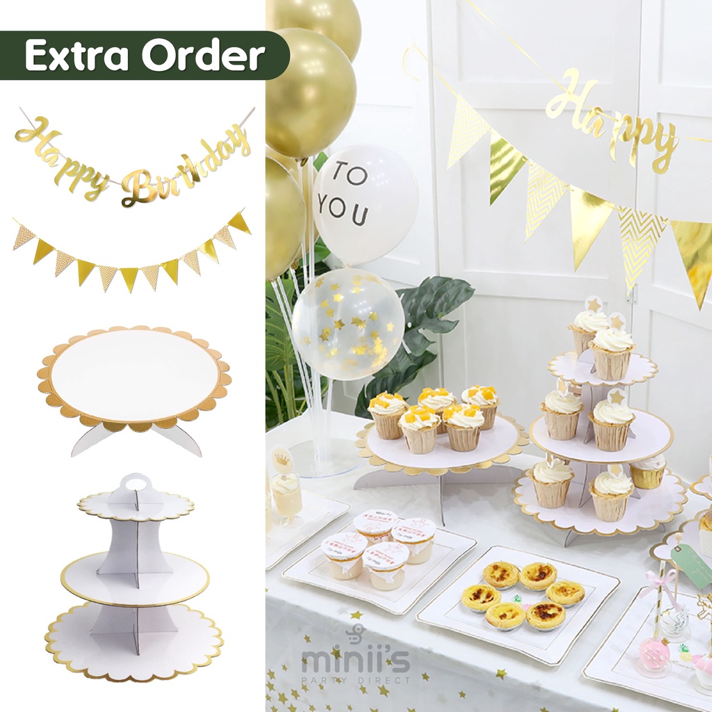 Minii S 1 Layer Paper Cake Stand Disposable Cardboard Cake And Cupcake
