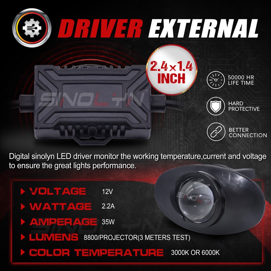 2 Inch Bi LED Fog Lights For Honda CR-V CRV/HR-V HRV/VEZEL/XRV/Spirior/Jade/Odyssey/Accord PTF ...