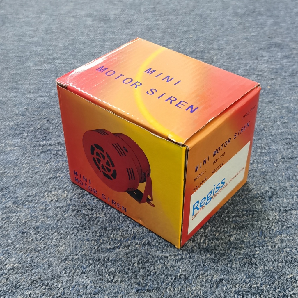 [ LOCAL SELLER ]AC Baby Siren/Mini Motor Siren *For Punch Card Machine ...