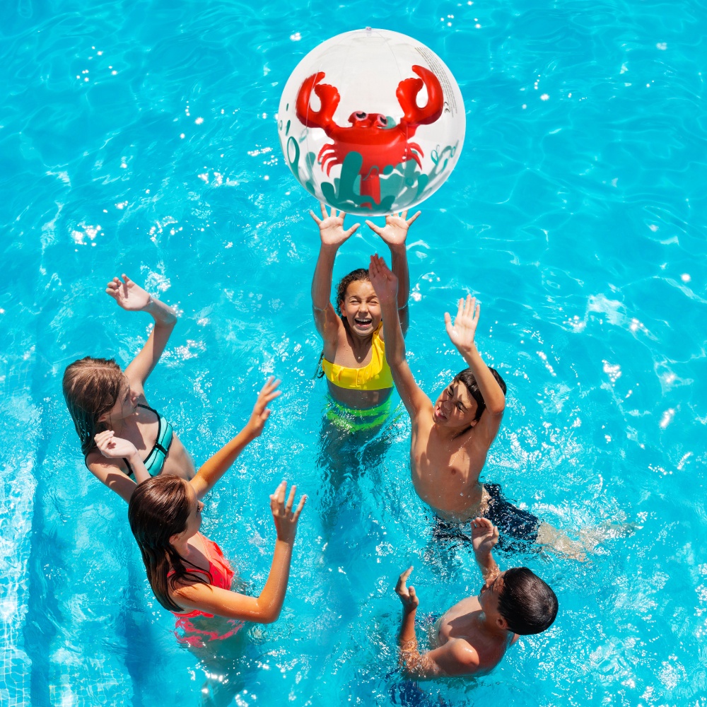 HLS Inflatable Glitter Ball 3D Beach Activity Balls for Swimming Pool ...
