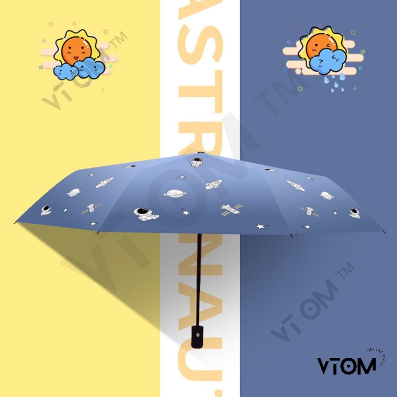 VTOM Astronaut UV Protection Automatic Umbrella Foldable Cute Umbrella ...