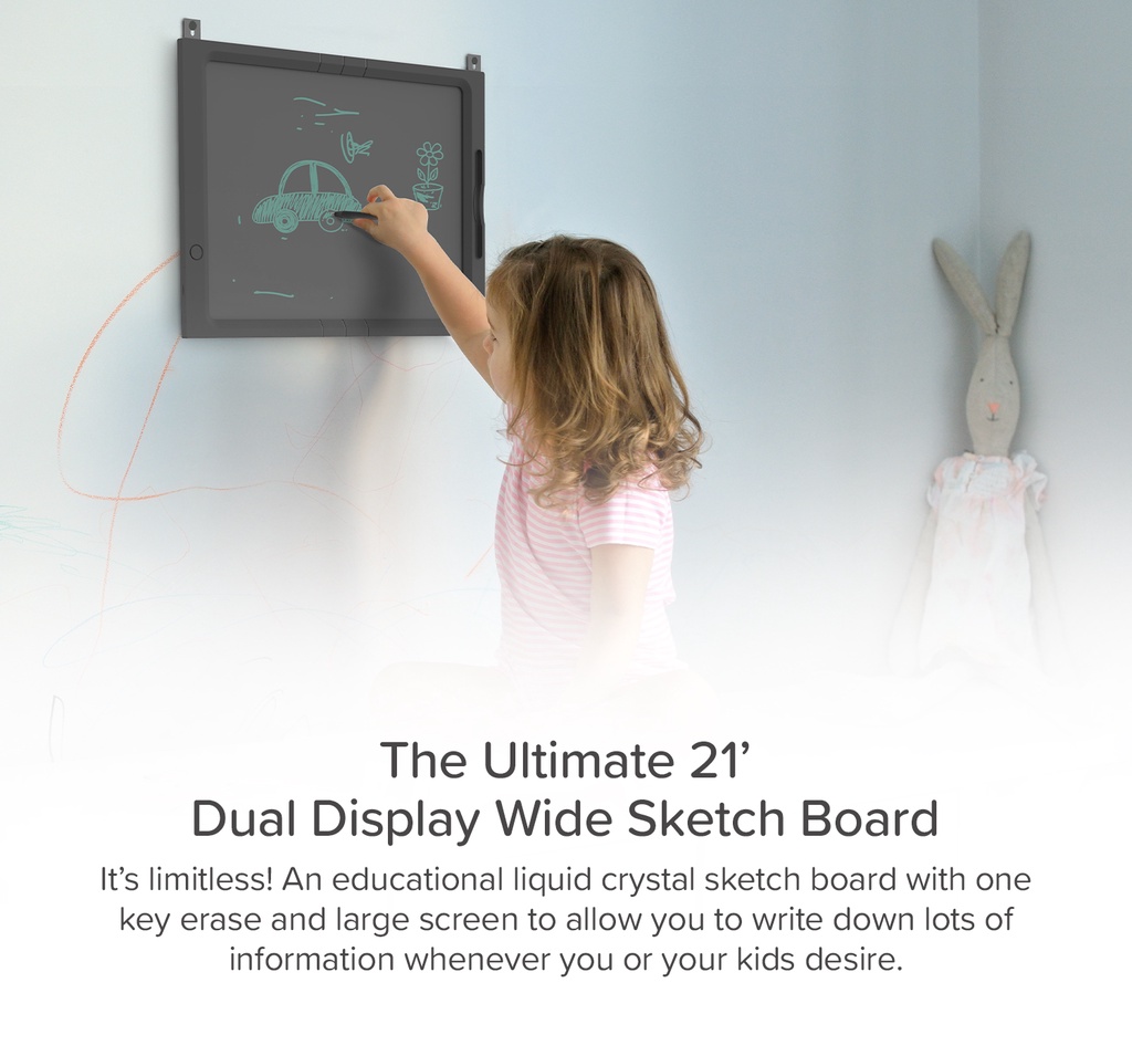 myFirst Sketch Board with Dual Display LCD Sketch Board + Whiteboard ...