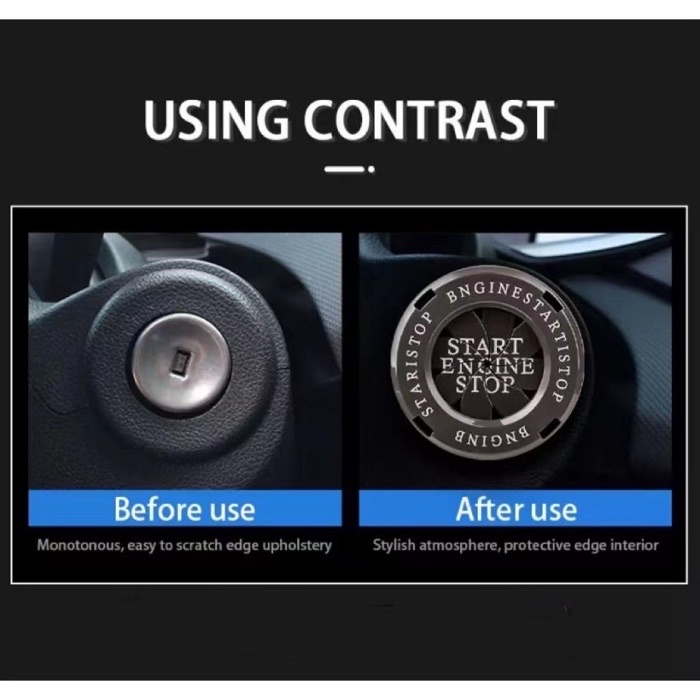 [NEW!] Auto Car Engine Spin Push Start Stop Button Cover Proton Perodua ...