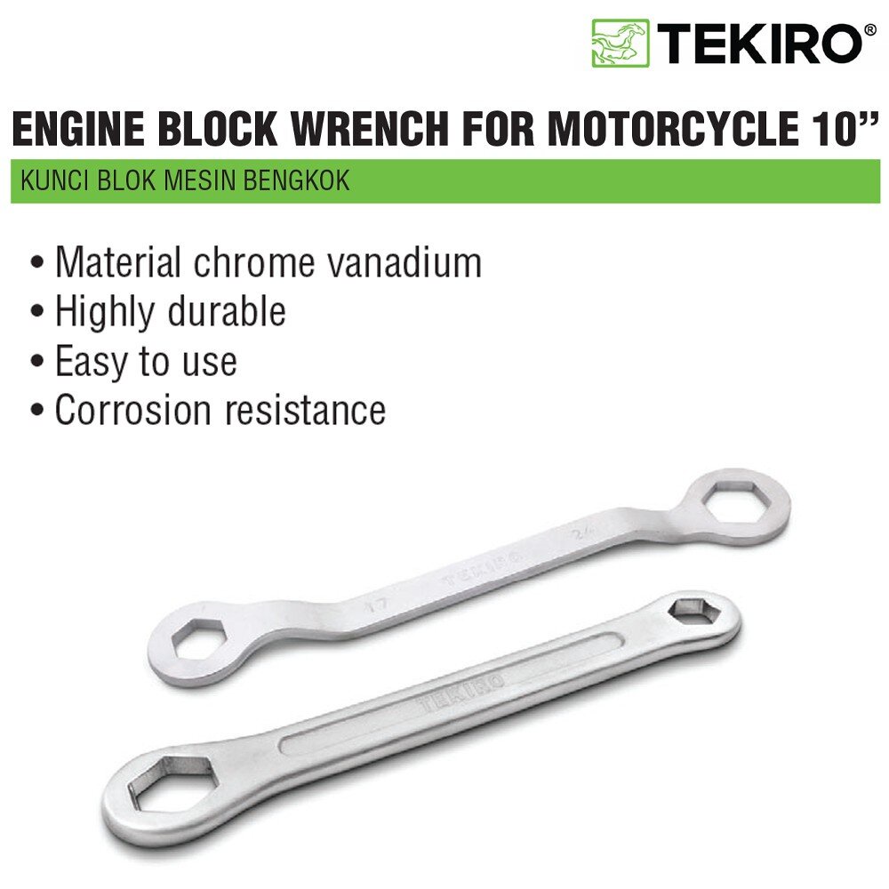 TEKIRO Engine Block Wrench For Motorcycle (10") AU-EB0960 | Shopee Malaysia