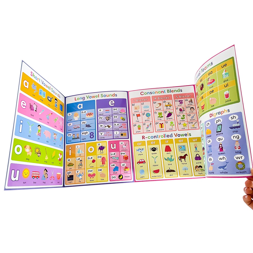 My First Learning Chart and Phonics Chart Set English Words Learning ...