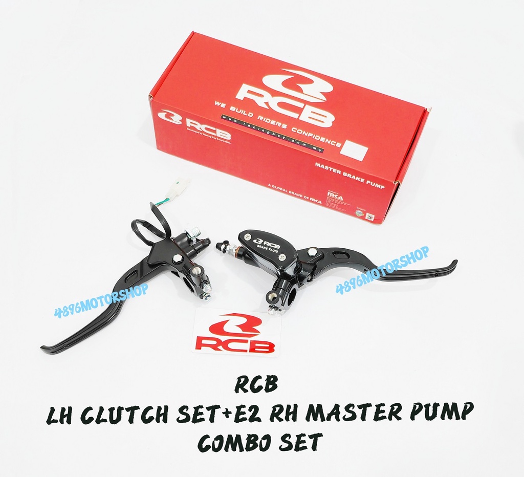 100% ORIGINAL RCB RACING BOY UNIVERSAL BRAKE MASTER PUMP CLUTCH SET E2 14MM E3 12.7MM LC135 ...