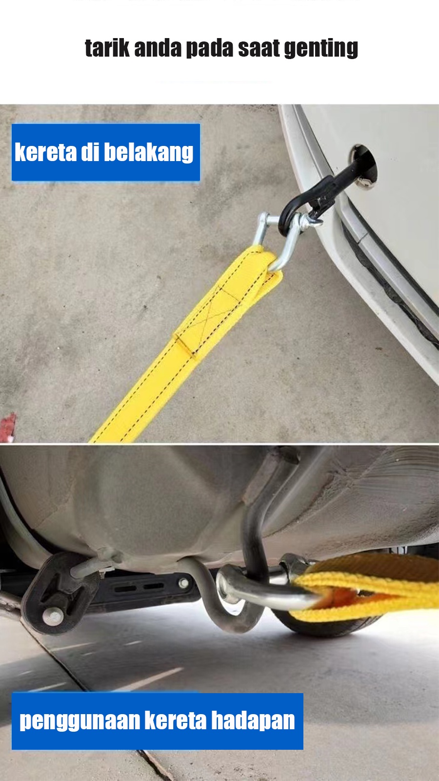 【Tow rope】 Tali Trailer Kereta Tracking Tali Tarik Tali 5 Ton 8 tan 15 ...