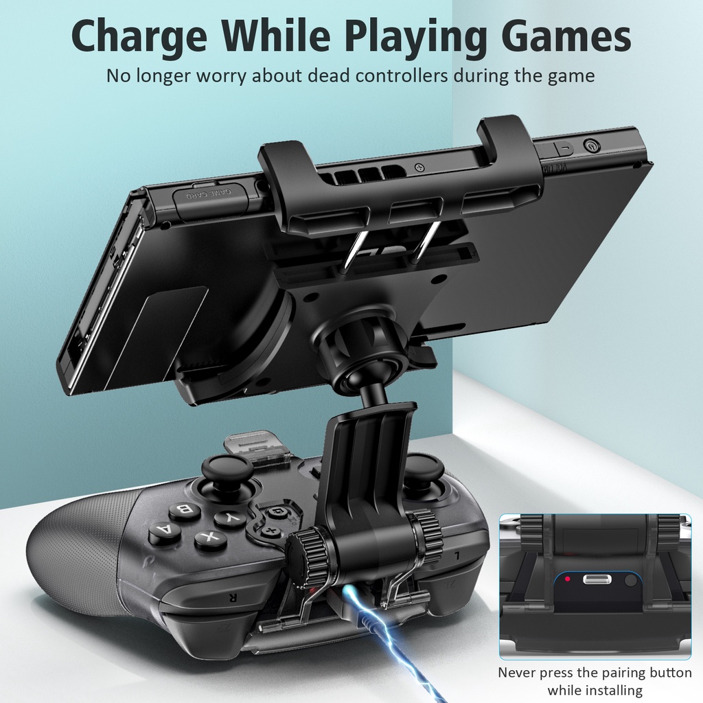 Adjustable Mount Clip for Switch Pro Controller, The Original Pro Controller Clip Mount ...