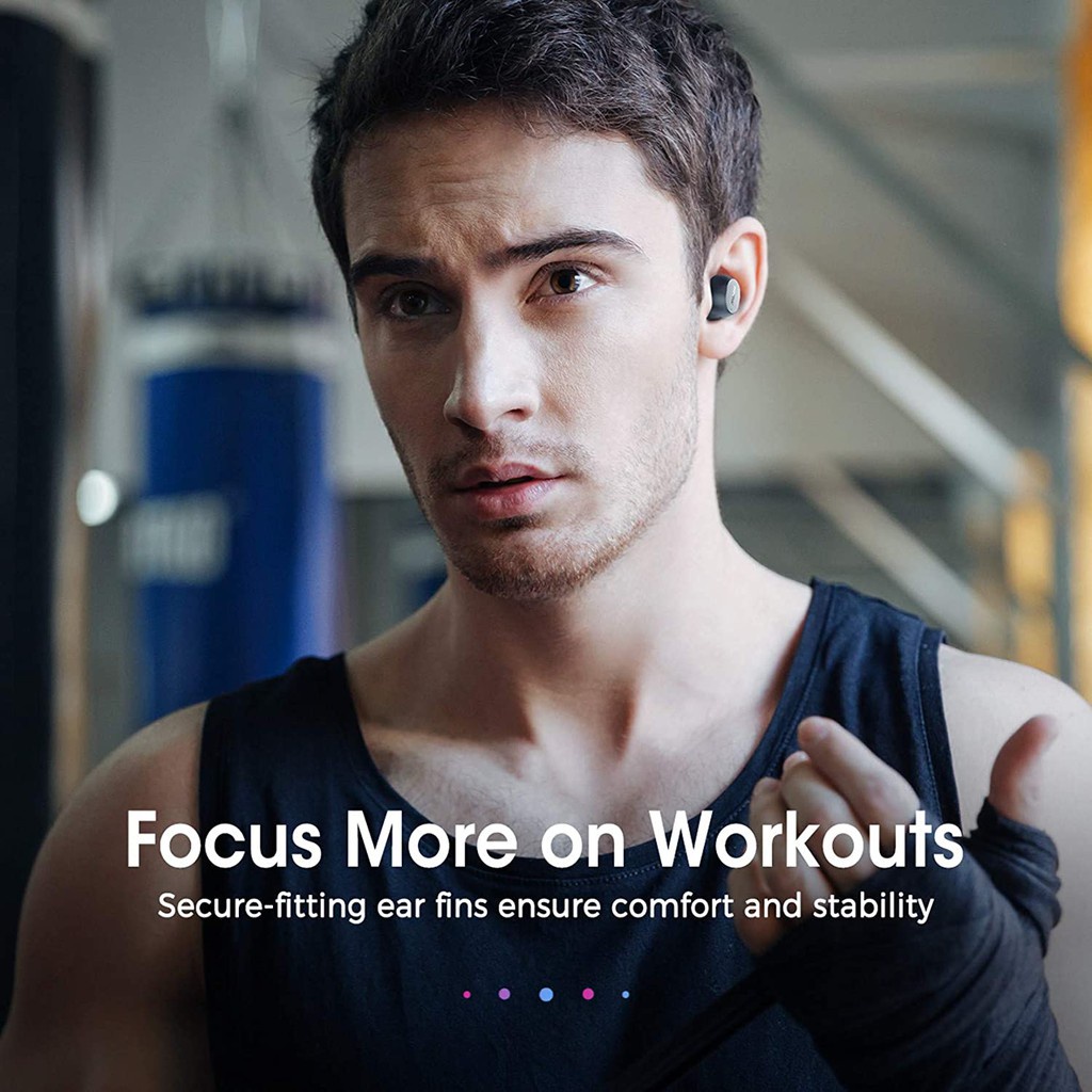 Mpow M12 Earbuds Wireless Charging USB-C Bluetooth Headphones Earphones ...