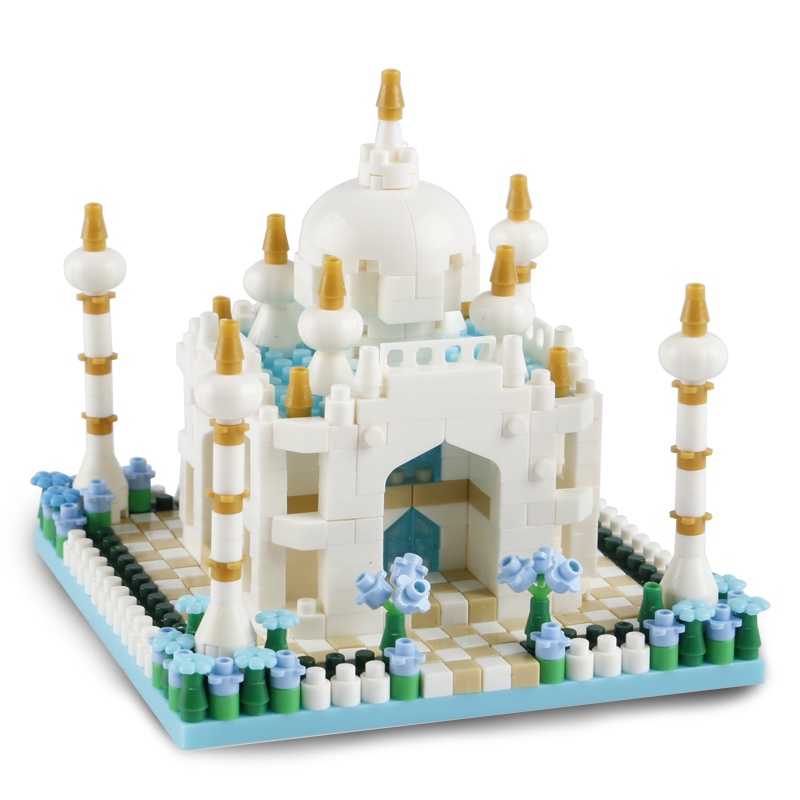 695PCS World Great City Architecture Mini Taj Mahal Building Blocks ...