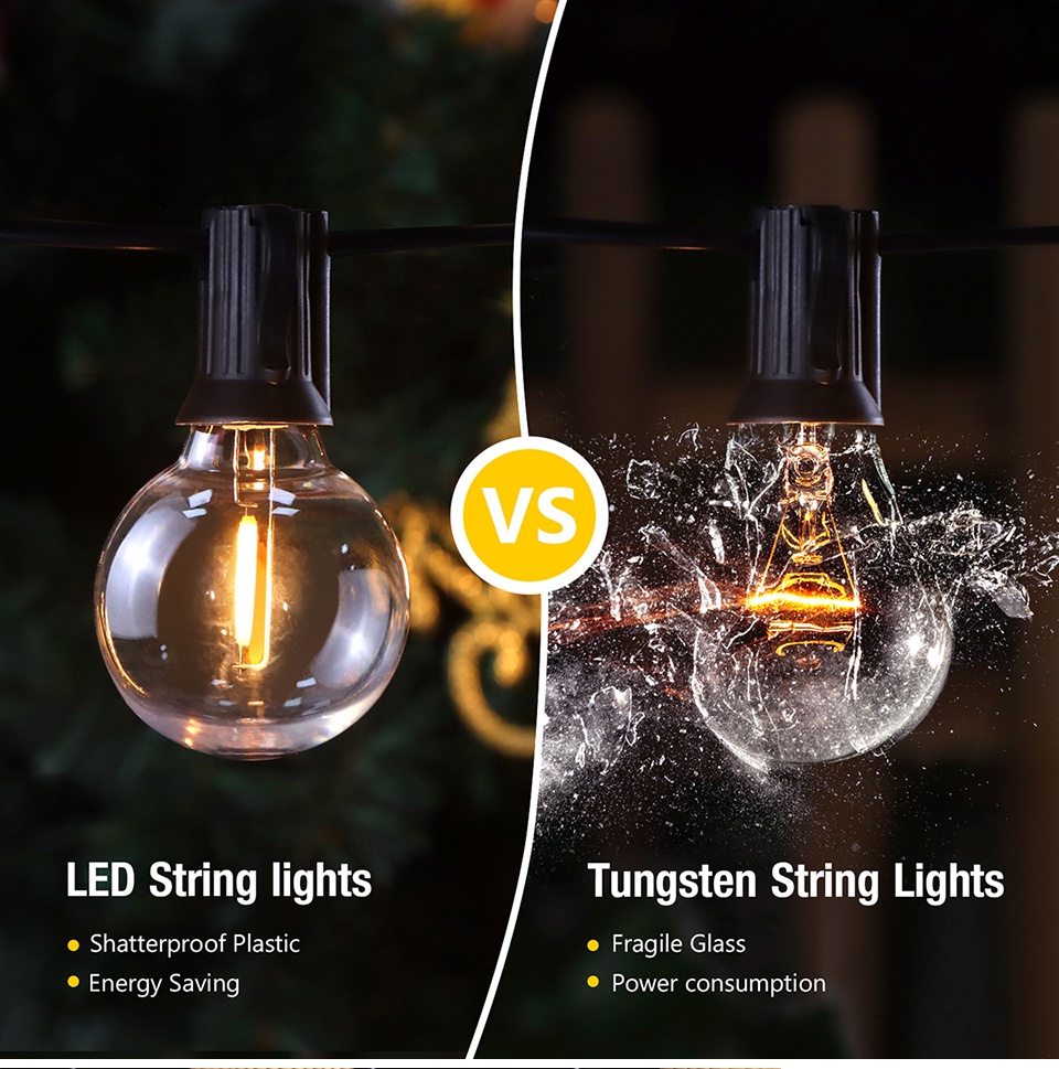【In stock】LED String Light Tungsten String Light Holiday Light ...