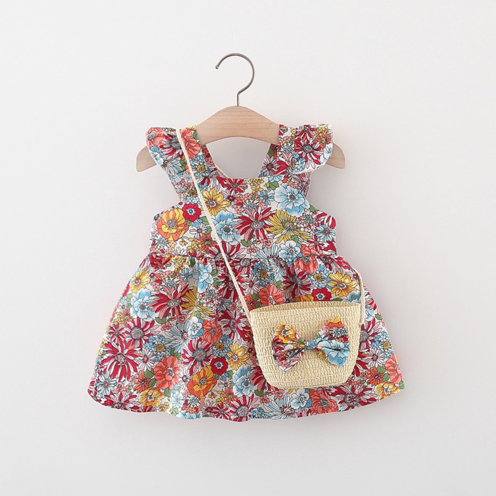 🎀Best Selling🎀 6m-3Y 2 in1 Baby girl Princess Dress with Beg/ Girls ...