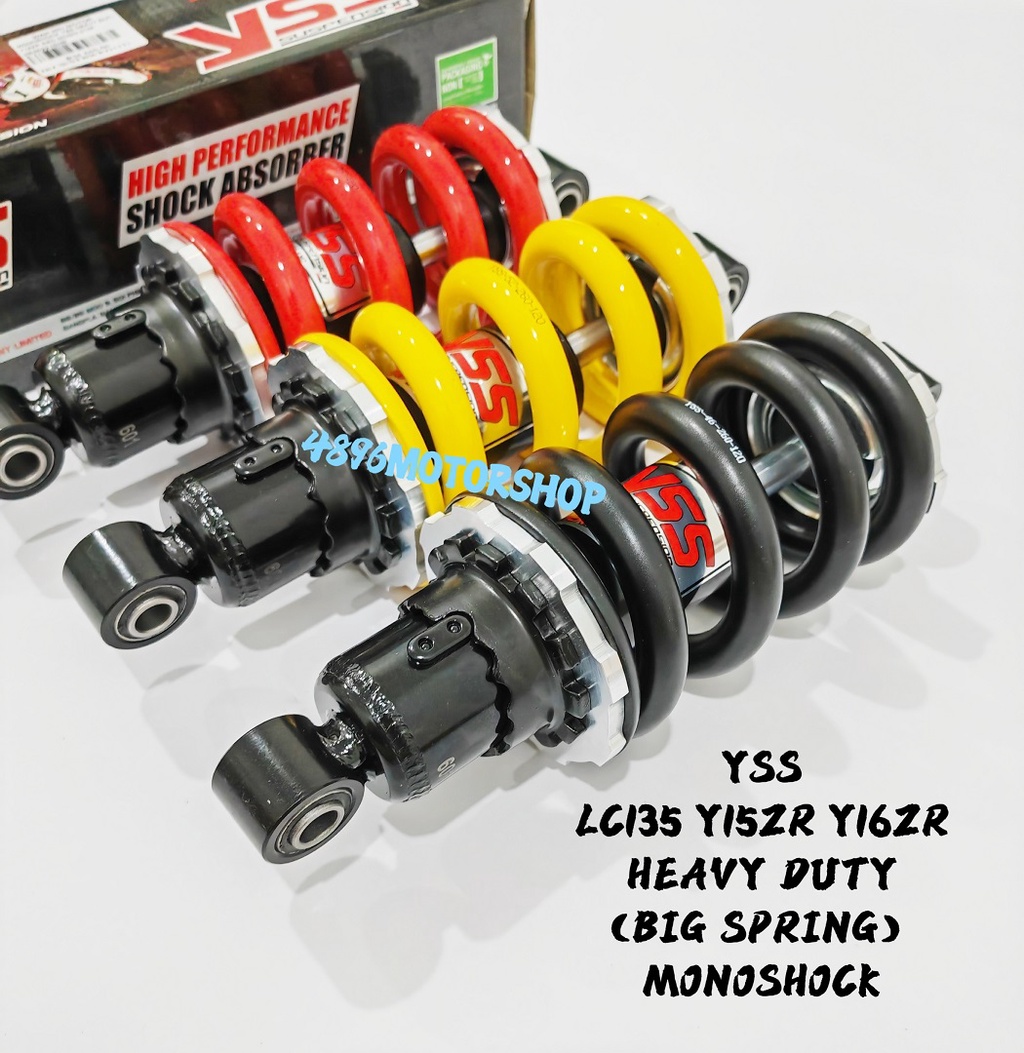 100% ORIGINAL YSS BIG SPRING MONO YAMAHA LC135 Y15ZR Y16ZR LC 135 Y15 Y16 HEAVY DUTY MONOSHOCK ...
