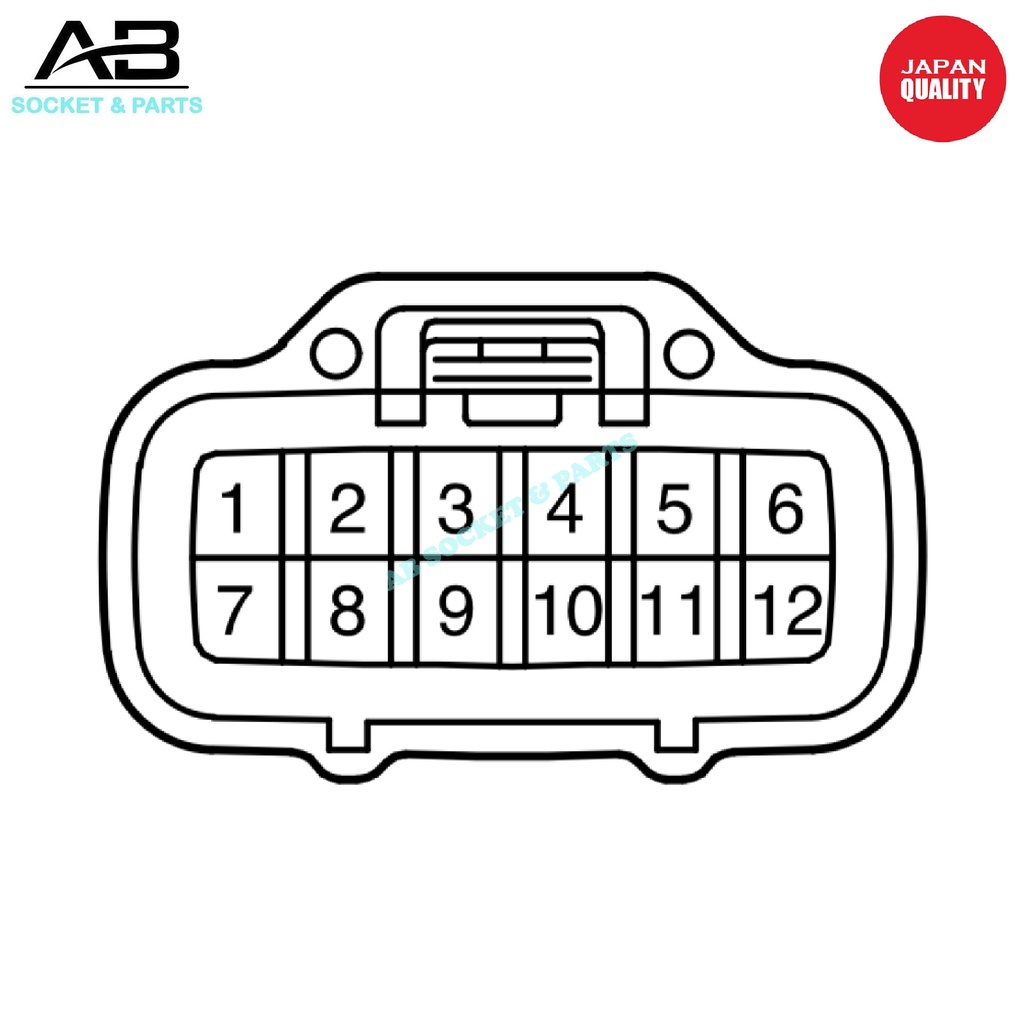 12 Pin Toyota Hilux VIGO Front Gearbox Socket Connector | Shopee Malaysia