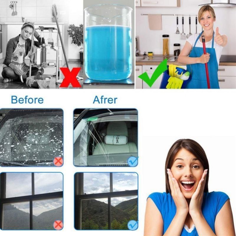 Car Windscreen Windshield Cleaner Glass Wash Shampoo Tablet Pencuci ...