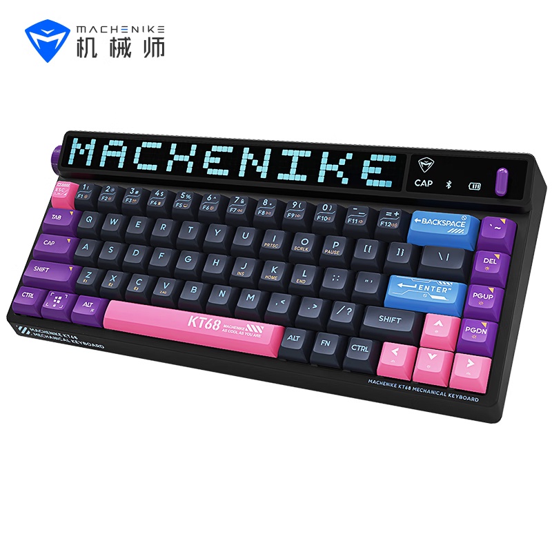 【Available in stock】MACHENIKE KT68 Smart Screen Mechanical Keyboard ...