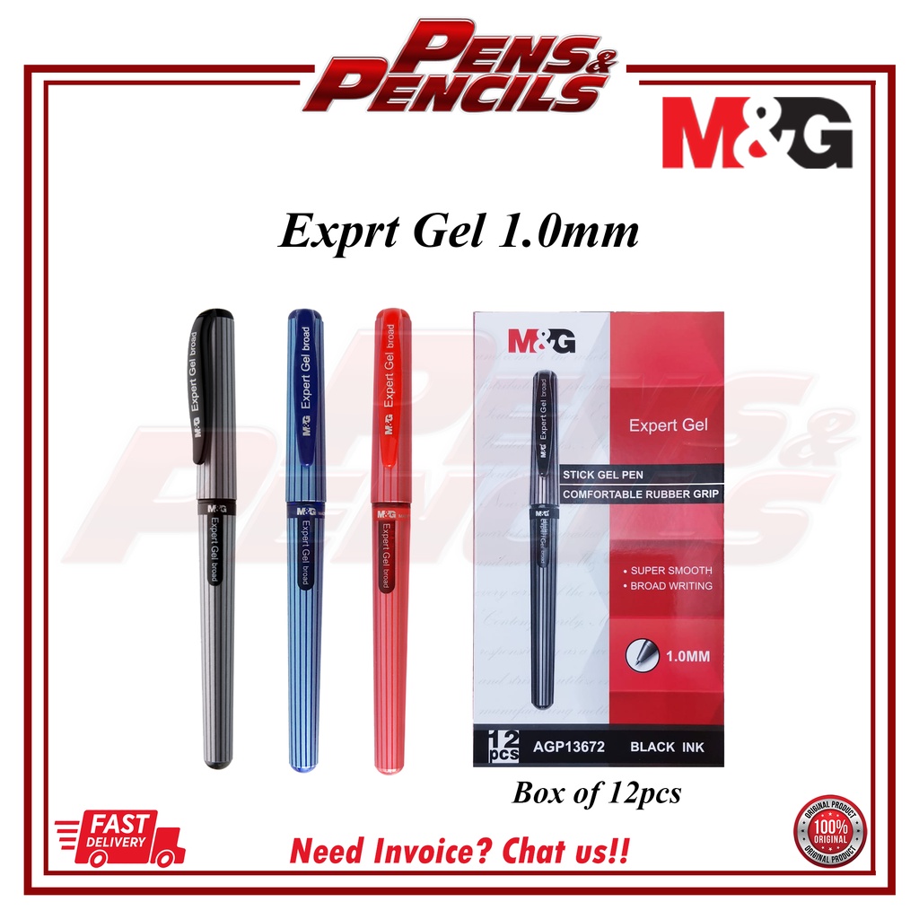 M&G Expert Gel Pen Signature Pen 0.7mm 1.0mm Gel Ink Pen AGP13671 ...