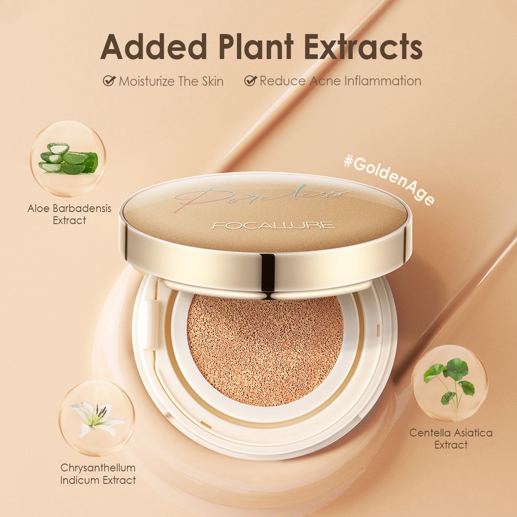 FOCALLURE FA198 Poreless Matte BB Air Cushion Foundation Long-lasting ...