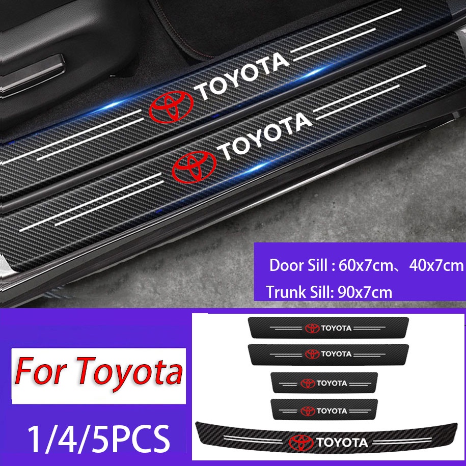 Car Door Sill Side Anti Scratch Protector Sticker Boot Threshold Carbon ...