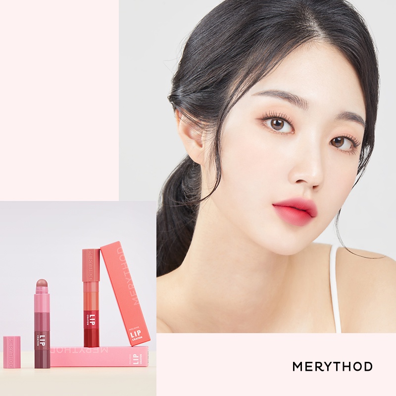 [MERYTHOD] Reel-Edge Lip Crayon (4 colors) | Shopee Malaysia