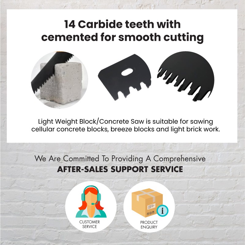 24" Concrete Hand Saw For Block And Brick / Light Weight Block Saw ...