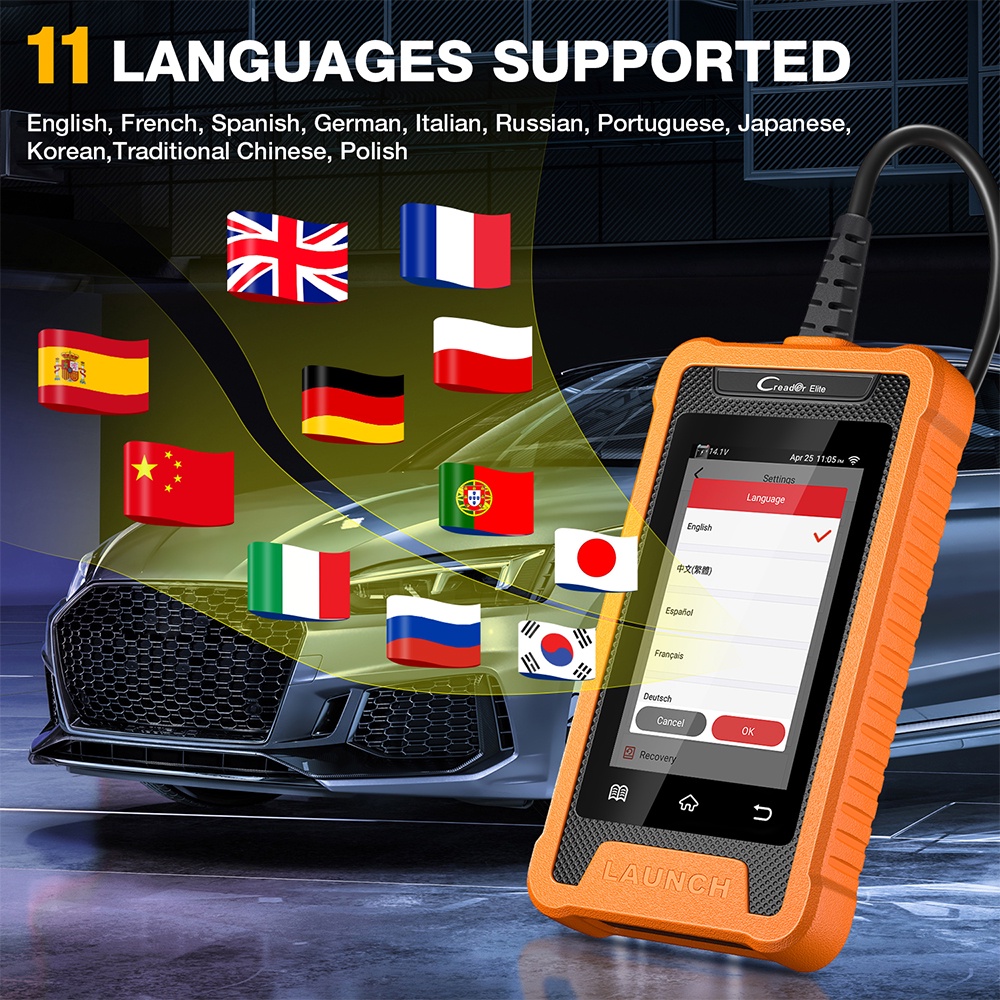 LAUNCH X431 Elite AUDI/BENZ/BMW/GM Car Professional Full Function ...