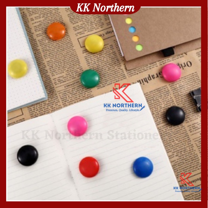 (1pcs) Plastic Magnetic Button Notis Papan Whiteboard Magnet Button ...