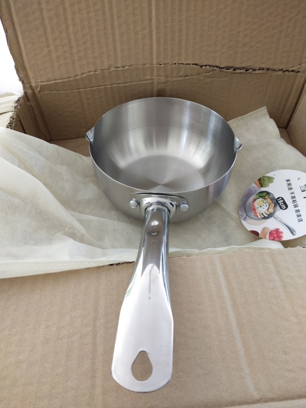 Saucepan Periuk Snow Pan Stainless Steel Pot Thick Japanese Milk Soup ...
