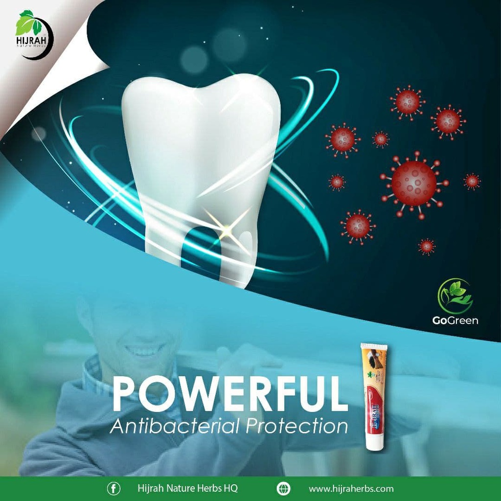 Hijrah Nature Herbs Organic Halal & Muslim Toothpaste 100g Mint Ubat ...