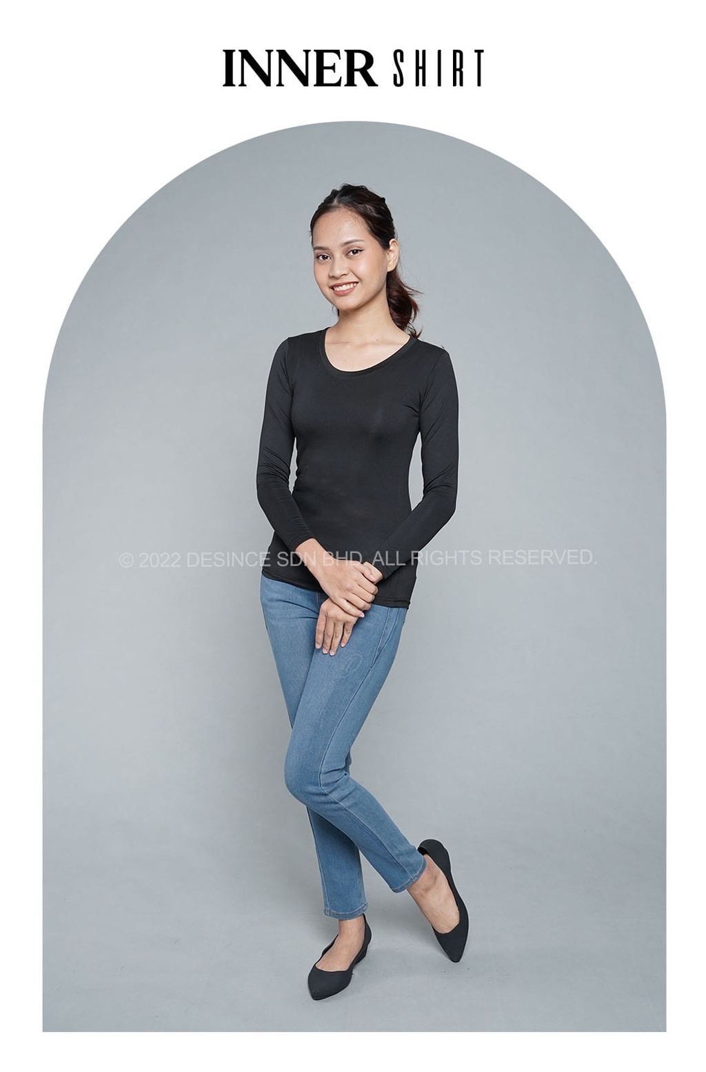 🇲🇾 DESINCE Inner Shirt Women Long Sleeve Female Baju Inner Perempuan ...