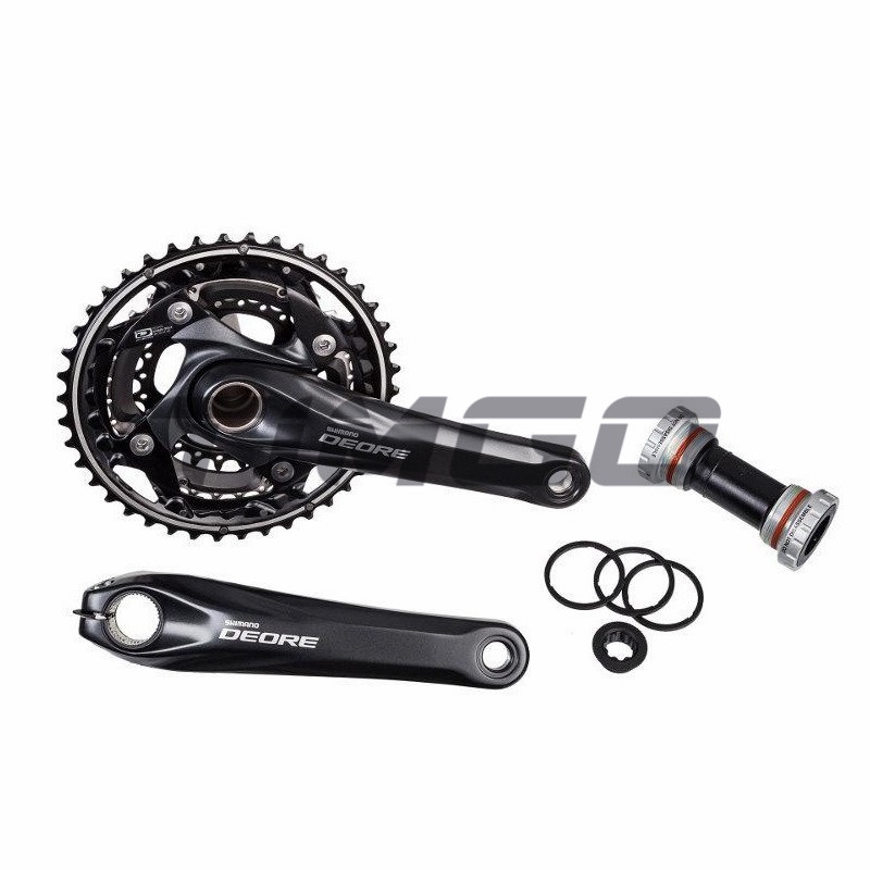 Shimano Deore FC-M610 MTB Mountain Bike 3×10 Speed Crankset 42-32-24T SM-BB52 Bottom Bracket ...