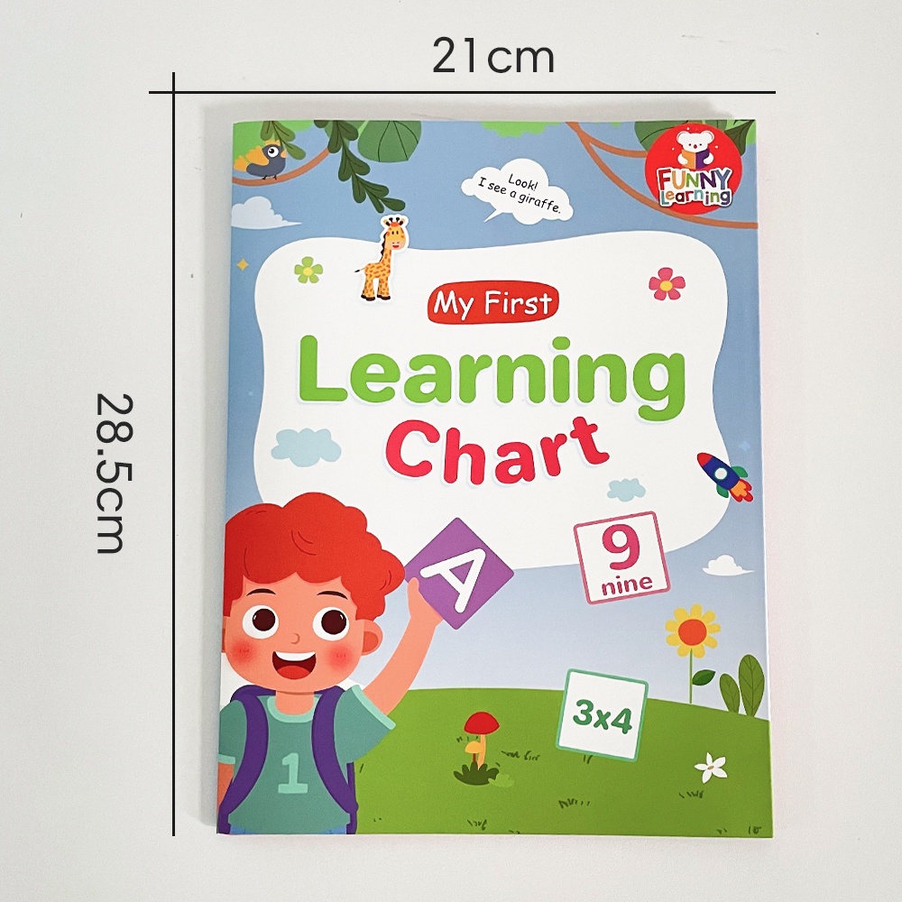 My First Learning Chart and Phonics Chart Set English Words Learning ...