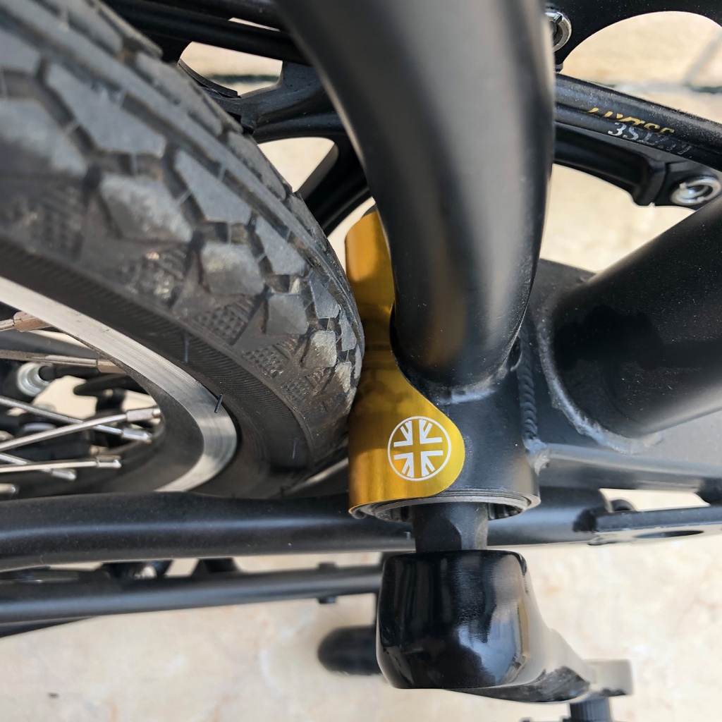 TWTOPSE British Flag Alloy Bicycle Frame Protector For Brompton 3SIXTY ...