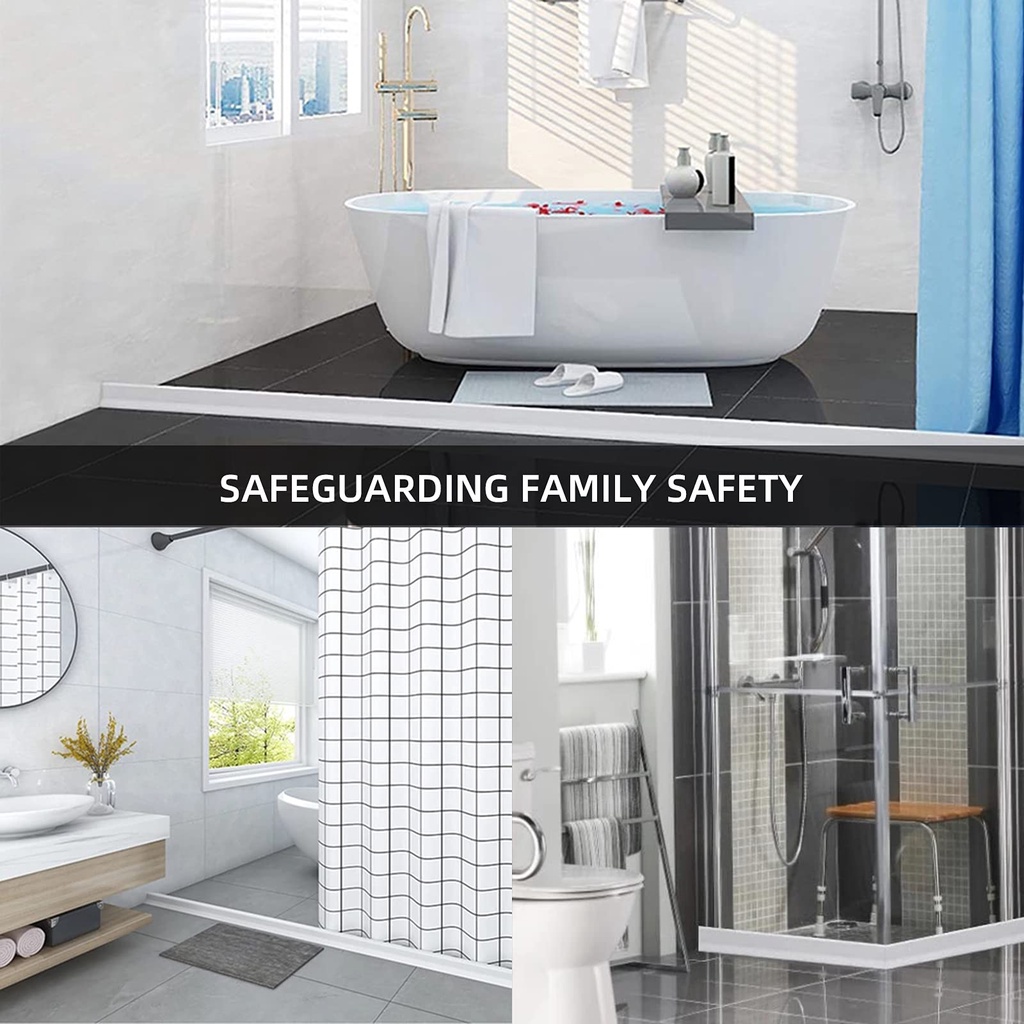 PNL Bathroom Shower Water Blocking Water Barrier Strip Flexible kitchen ...