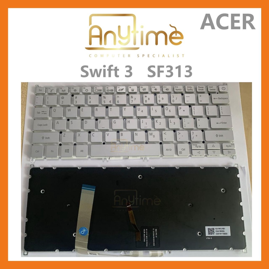 ACER Swift 3 N19H3 SF313-52-59be SF313-52-54TJ FV0QP KEYBOARD Swift 3 ...