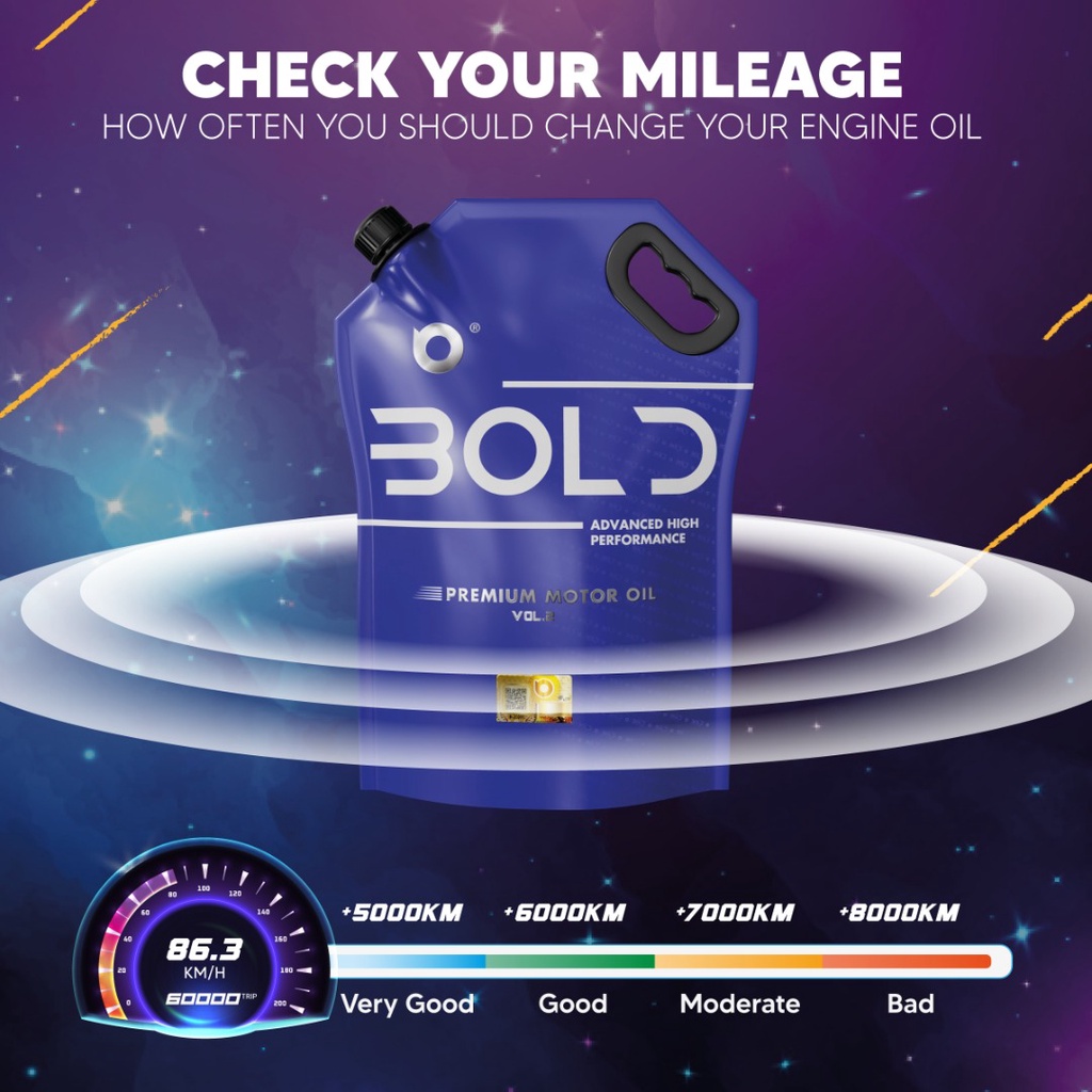 Bold 10w40 4L/3L Semi Synthetic SP Engine Oil Car Lubricant 10w-40 ...