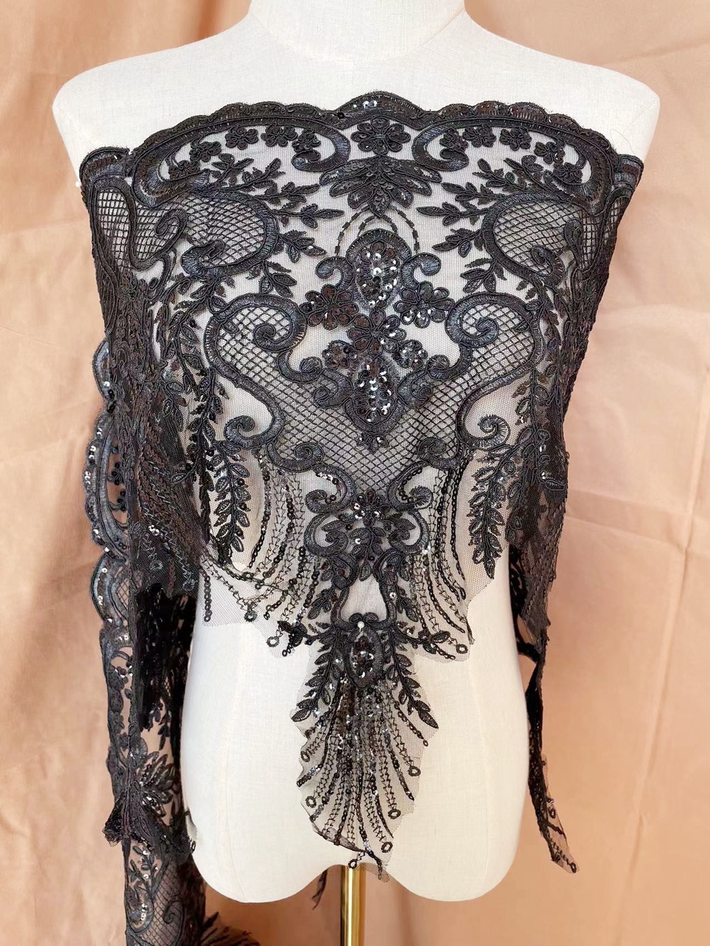 1 Meter 50CM Width Fashion Dress Top Quality Off White Gorgeous ...