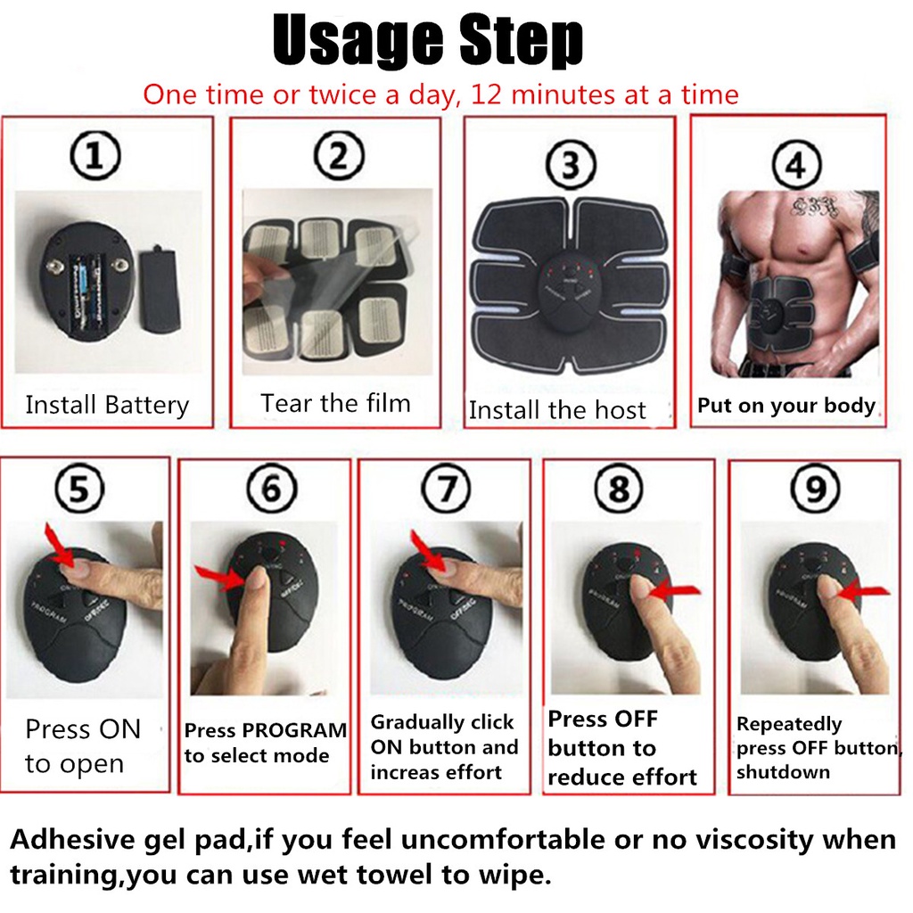🔥Ready Stock🔥Original EMS Electrical Muscle Stimulation Firming Fitnes ...