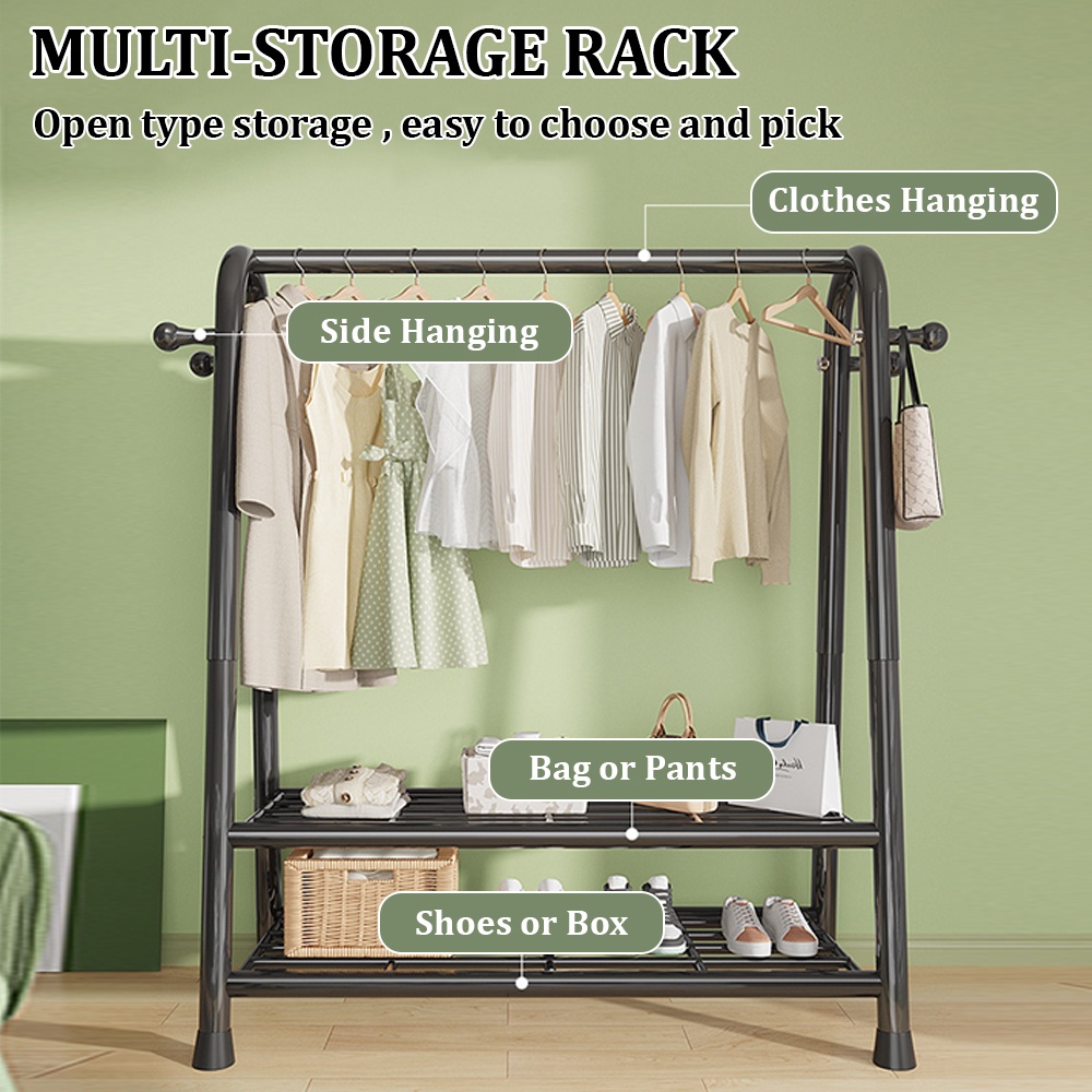 Encora 多用途吊挂衣架 Multifunction Clothes Hanger Rak Baju Rak Jemuran Almari ...