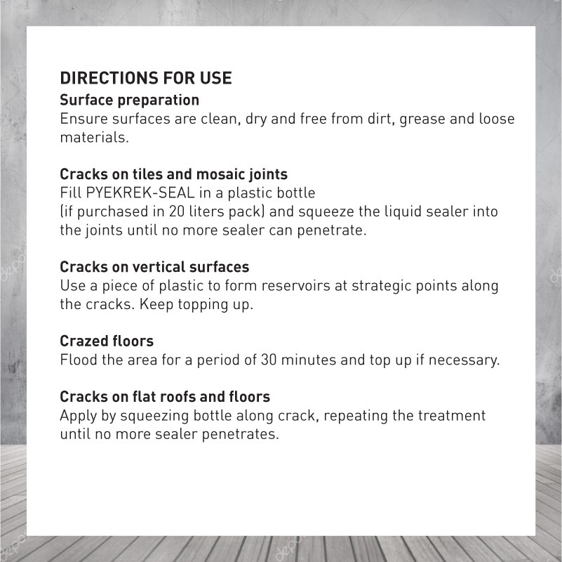 PYE Krek-Seal Resin Based Crack Sealer / Waterproof Resin Crack Sealer ...