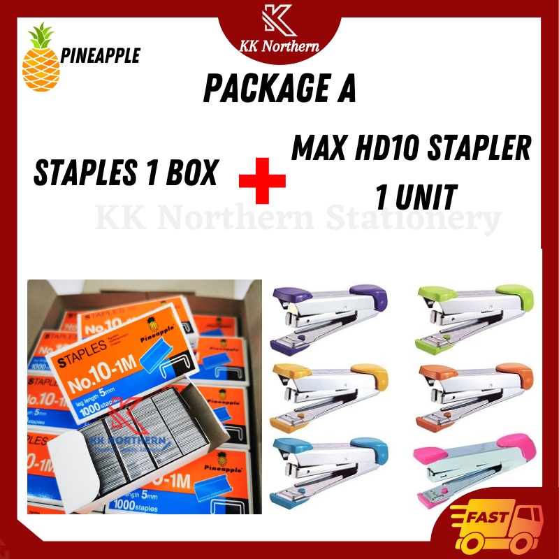 Original MAX Stapler HD-10 / No. 10 Tokyo Design HD 10 / Pengokot Max ...