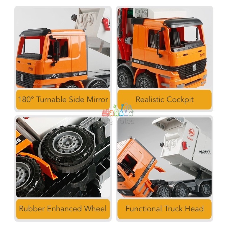 GARBAGE TRUCK TOY [Rubbish Bin Toys BIG Extra Large 1:10 ] Lori Sampah ...