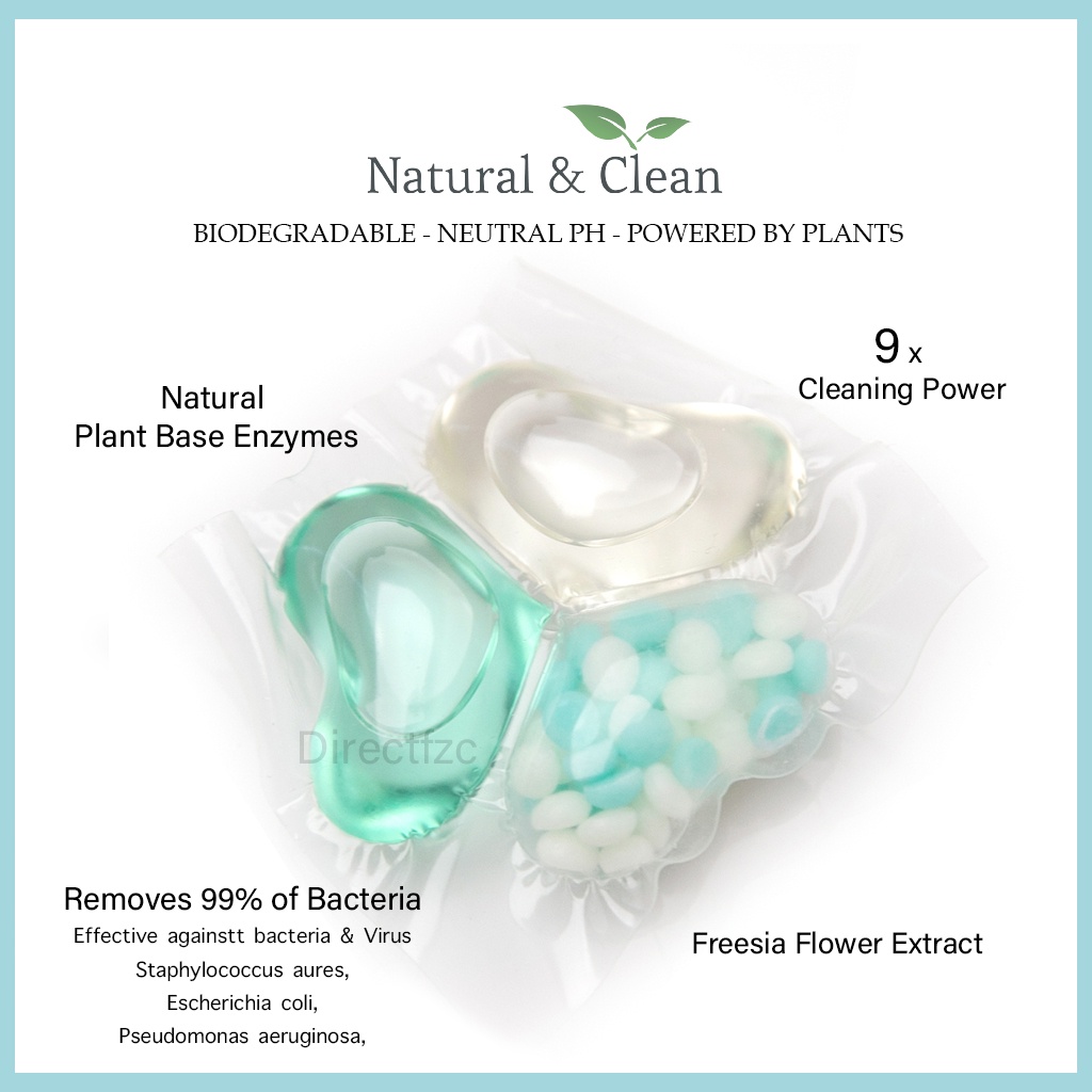 3 in 1 Laundry capsule / Natural Laundry beads detergent 洗衣凝珠三合一 ...