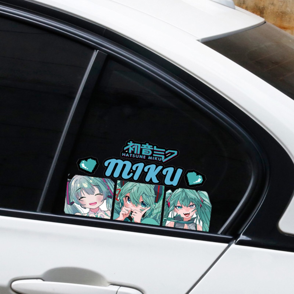 Hatsune Miku Two-Dimension Cartoon Sticker Windshield Car Door Stickers ...